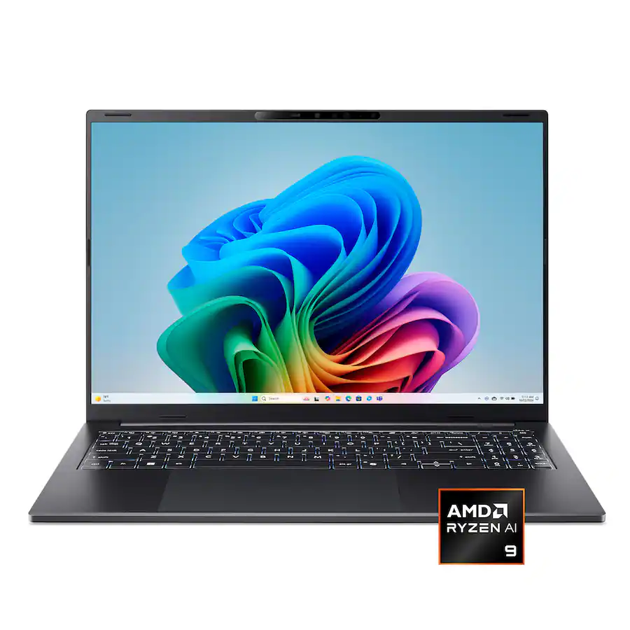 ACER - SWIFT GO 16 AI - COPILOT+ PC - 16" WUXGA TOUCHSCREEN LAPTOP - AMD RYZEN AI 9 465 2026 - 32GB MEMORY – 1TB STORAGE - OBSIDIAN BLACK
