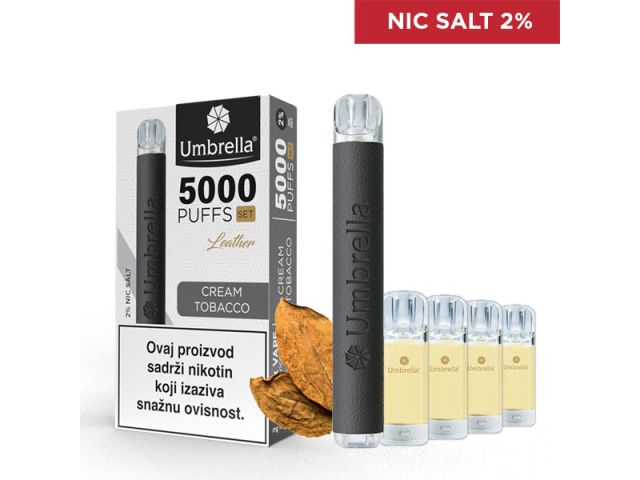 VAPE 5000 PUFFS SET CREAM TOBACCO 2%