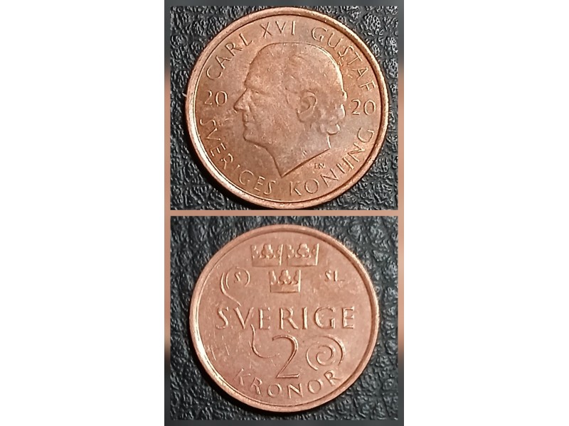 2 Kronor 2020 – Švedska