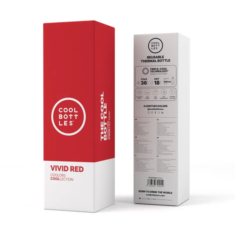 COOL BOTTLES TERMOS INTENZIVNO CRVENA 500 ML