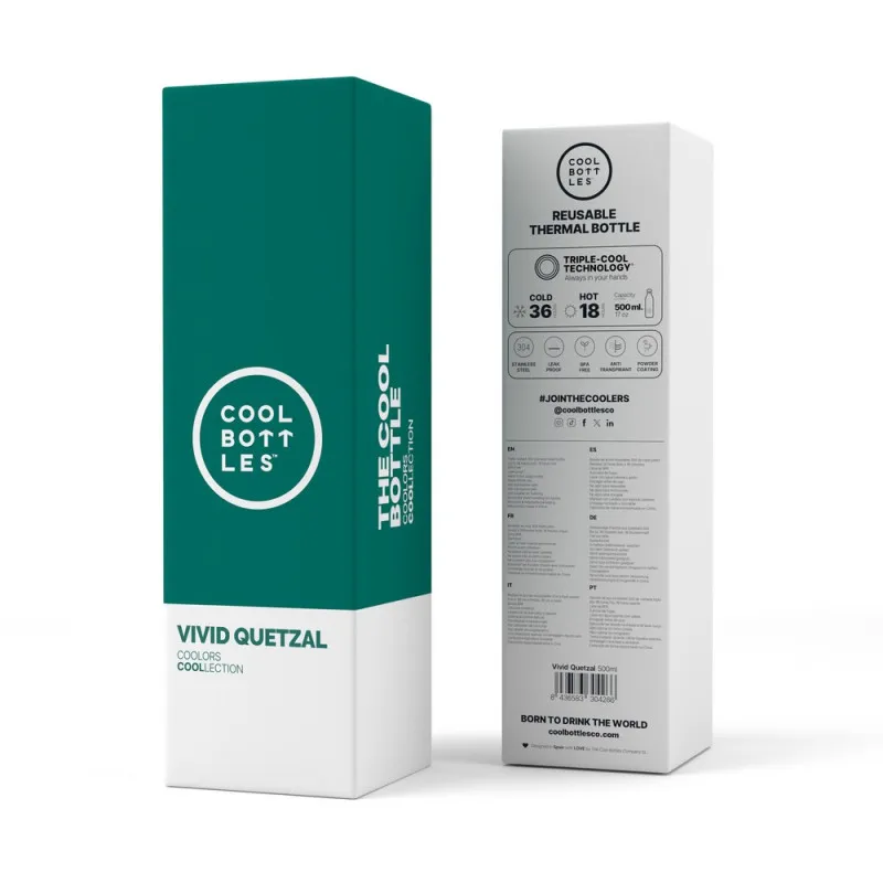 COOL BOTTLES TERMOS INTENZIVNO KECAL ZELENA 500 ML