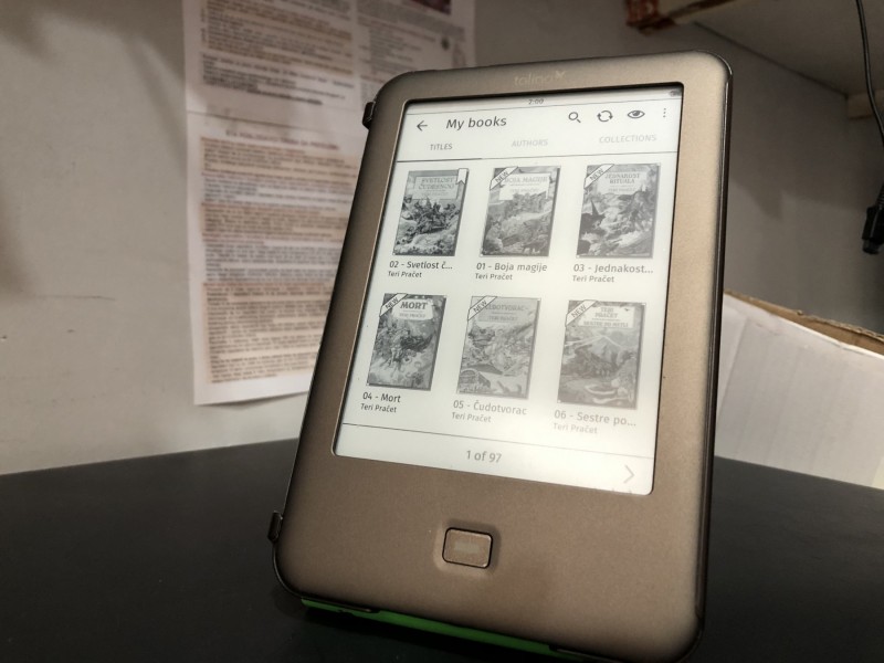 Tolino Shine Reader Touchscreen -pozadinsko osvetljenje