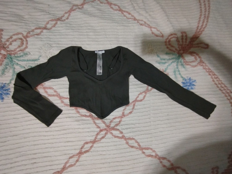 ZARA® TOP TEGLJIVA SPORTSKA MAJICA za treninge XS-M