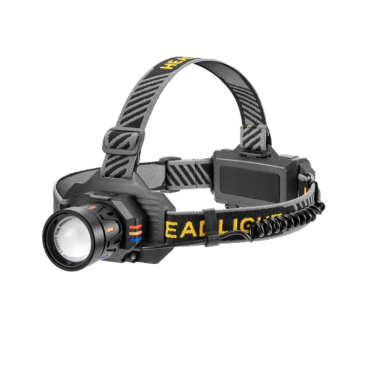 LED naglavna punjiva lampa sa sočivom