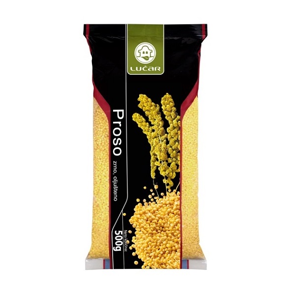 PROSO OLJUŠTENO ZRNO 500G LUČAR