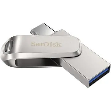 SANDISK ULTRA LUXE DUAL DRIVE USB STICK SDDDC4-512G-G46 - 512GB - SILVER