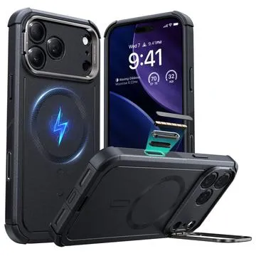 IPHONE 17 PRO MAX ESR CYBER KICKSTAND MAGSAFE HYBRID CASE - BLACK