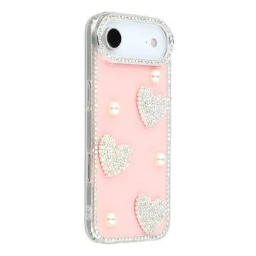 IPHONE AIR SPARKLING LOVE AND PEARL HYBRID CASE