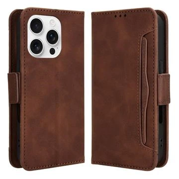 IPHONE 16 PRO MAX CARDHOLDER WALLET CASE - BROWN