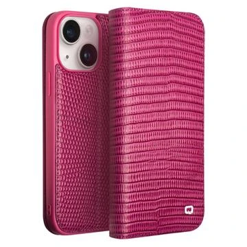 QIALINO IPHONE 15 PLUS KOŽNA MASKA-NOVČANIK - KROKODIL - JARKOROZE