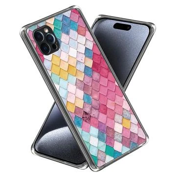 IPHONE 15 PRO MAX STYLISH ULTRATANKA TPU ZAŠTITNA MASKA - ŠARENE KOCKICE
