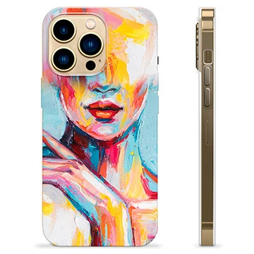 IPHONE 13 PRO MAX TPU MASKA - APSTRAKTNI PORTRET