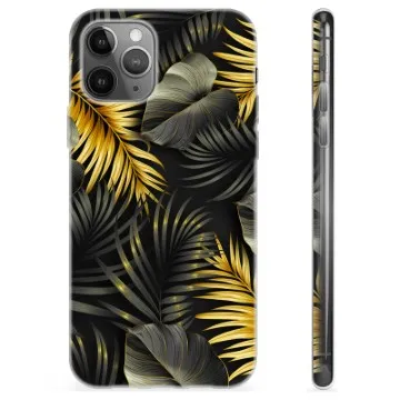 IPHONE 11 PRO MAX TPU MASKA - ZLATNO LIŠĆE