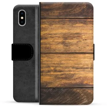 IPHONE X / IPHONE XS PREMIJUM FUTROLA-NOVČANIK - DRVO