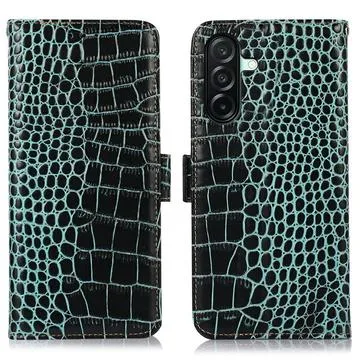 SAMSUNG GALAXY A27 CROCODILE SERIJA KOŽNA MASKA-NOVČANIK SA RFID-OM - ZELENA