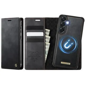 SAMSUNG GALAXY A57 CASEME C49 2-IN-1 DETACHABLE WALLET CASE - MAGSAFE COMPATIBLE, RFID - BLACK