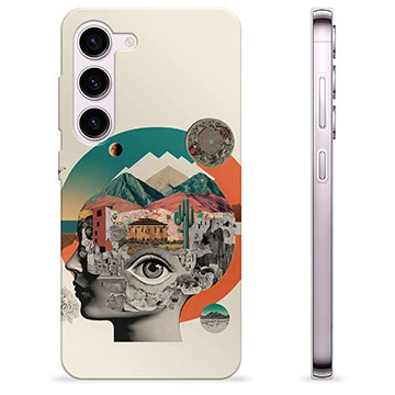 SAMSUNG GALAXY S23 5G TPU MASKA - APSTRAKTNI KOLAŽ