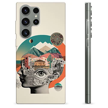 SAMSUNG GALAXY S23 ULTRA 5G TPU MASKA - APSTRAKTNI KOLAŽ
