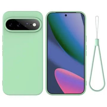 GOOGLE PIXEL 11 LIQUID SILICONE CASE WITH HAND STRAP - GREEN