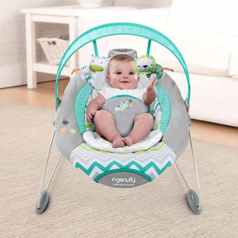 BRIGHT STARTS LJULJASKA LEZALJKA SMART BOUNCE AUTOMATIC RIDGEDALE