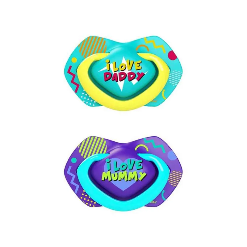 CANPOL BABIES SILIKONSKA VARALICA 6-18M NEON LOVE 2 KOM BLUE