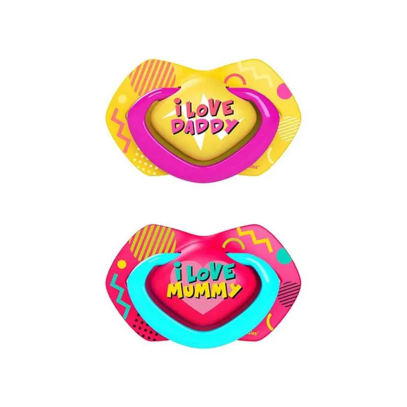CANPOL BABIES SILIKONSKA VARALICA 6-18M NEON LOVE 2 KOM PINK