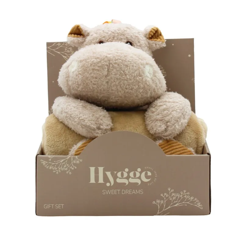 HYGGE SWEET DREAMS SET SA IGRAČKOM HIPPO
