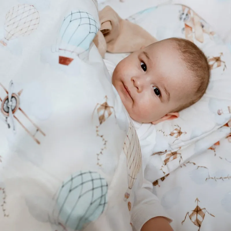 KIDZZ POSTELJINA 6 DELOVA AVIONI