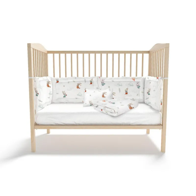 KIDZZ POSTELJINA 6 DELOVA ZEKA MINT