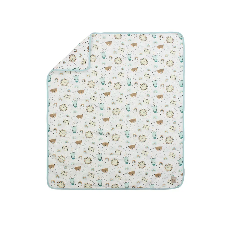 KIDZZ PREKRIVAC OD MUSLINA SARENI MINT 100X85CM