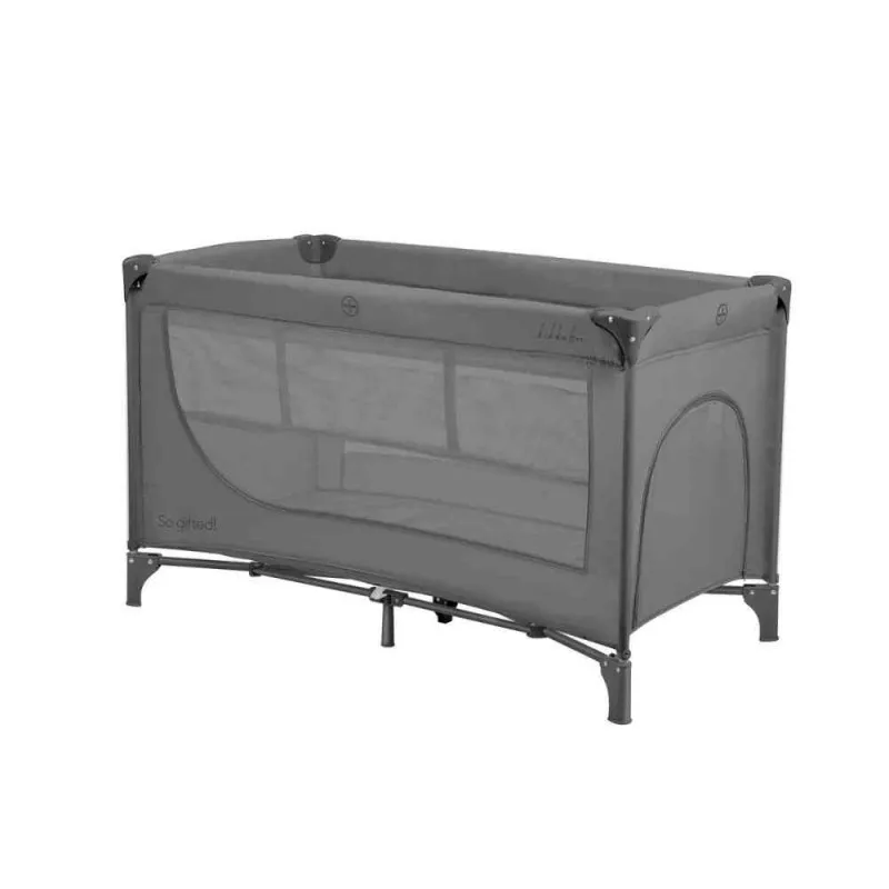 KIKKA BOO PRENOSIVI KREVETAC DVA NIVOA GREY