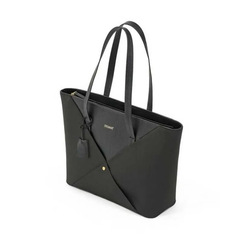 STOKKE TORBA X CHANGING BAG SIGNATURE BLACK