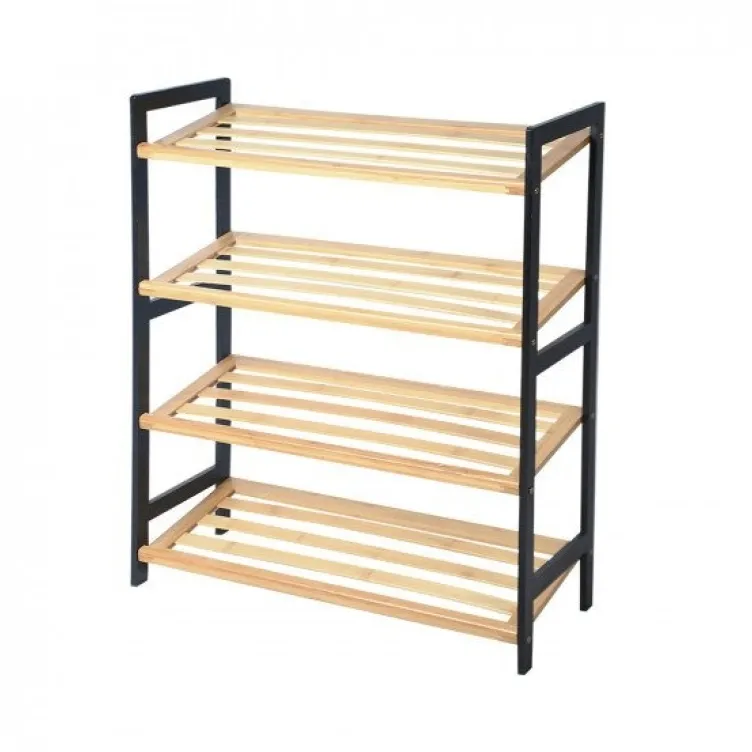 POLICA ZA OBUCU 4 NIVOA BAMBOO BELA