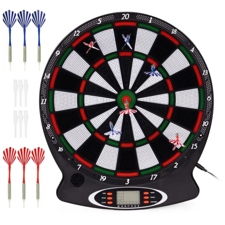 Elektronski pikado sa LCD ekranom 38 cm, 18 igara, set sa 6 pikada