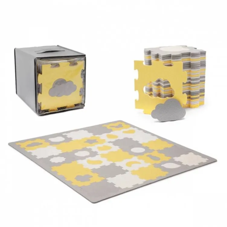 KINDERKRAFT PODLOGA ZA IGRU 3D LUNO SHAPES YELLOW