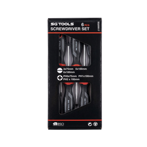 SG TOOLS set odvijača 6 delova PH i SL, SG00017