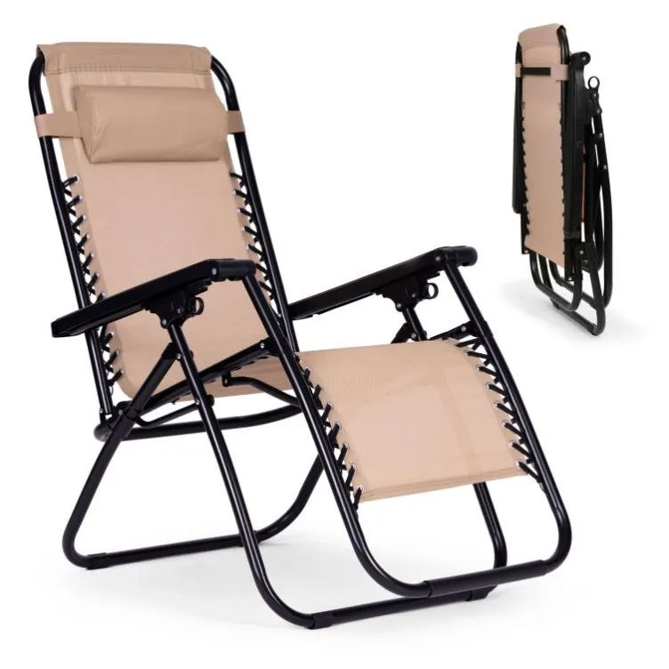 BAŠTENSKA FOTELJA ZERO GRAVITY BEIGE