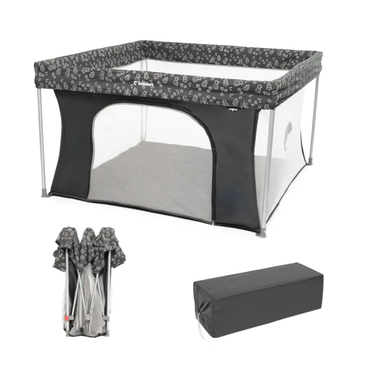 Kidnort Snoen ogradica za bebe black