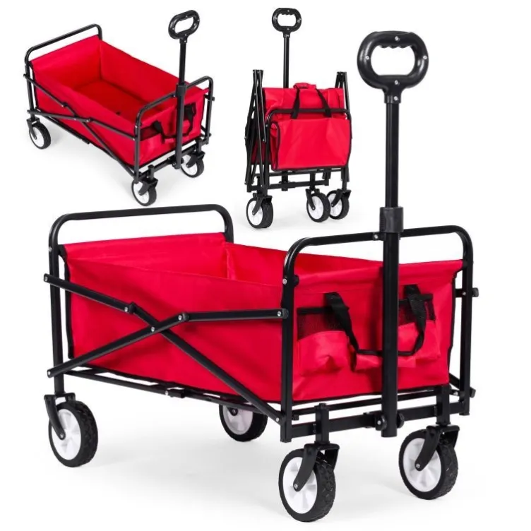 Sklopiva kolica za plažu 48X90cm Red, MultiGarden