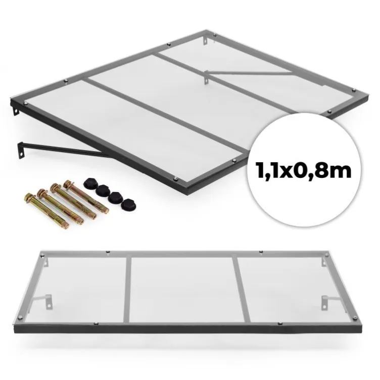 Nadstrešnica za ulazna vrata 113 × 80 cm sa UV zaštitom – MultiGarden