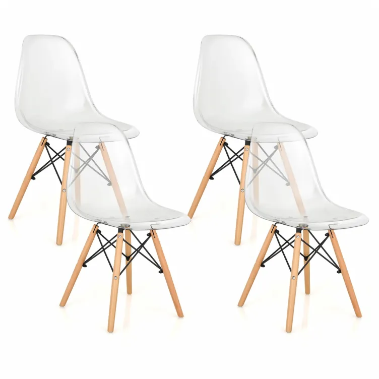 RIMINI SET 4 STOLICE TRANSPARENT