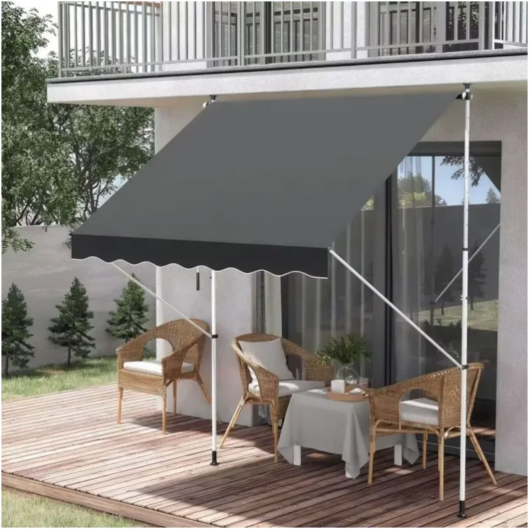 Tenda za terasu i balkon sa podešavanjem visine 2X1.2M Grey Multigarden