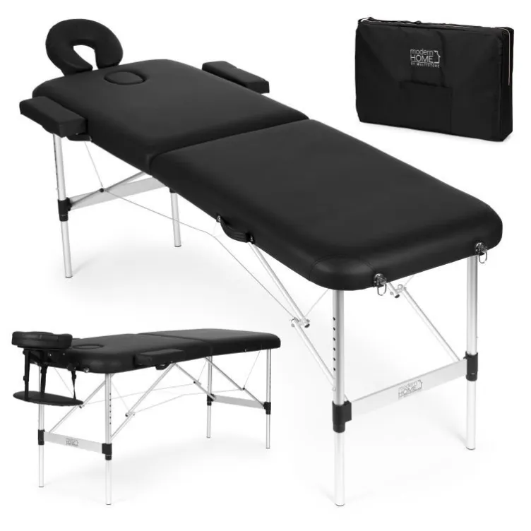 Aluminijumski masažni i rehabilitacioni sto, 2-sekcioni, sklopivi u kofer + torba - ModernHome