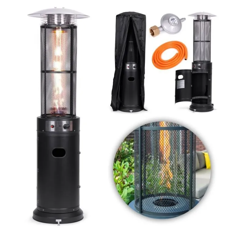 Gasna grejalica za terasu 11 kW, za terasu, dvorište, sa regulatorom, crevom i pokrivačem, MultiGarden
