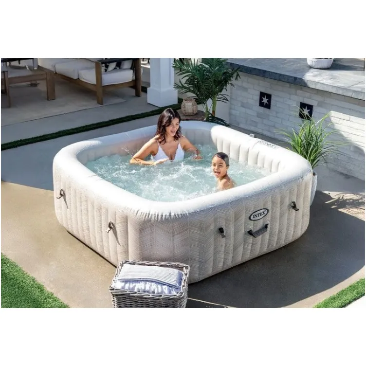 Kvadratni SPA bazen sa hidromasažom za 4 osobe, 175x71 cm - INTEX 28446