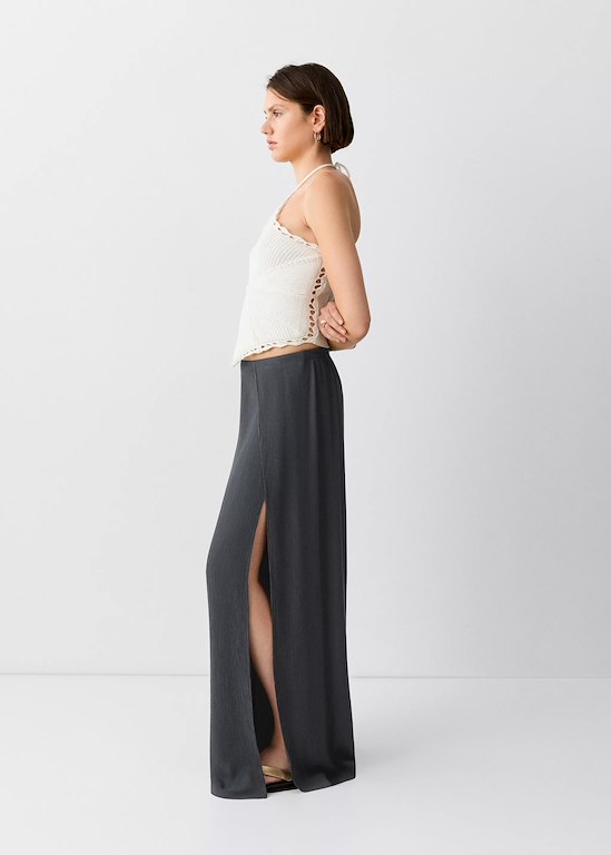 FLUID TROUSERS WITH SIDE OPENINGS