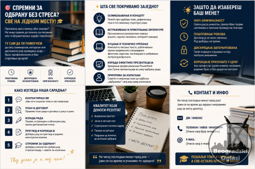 Pomoc pri izradi diplomskih/maturskih/seminarskih radova