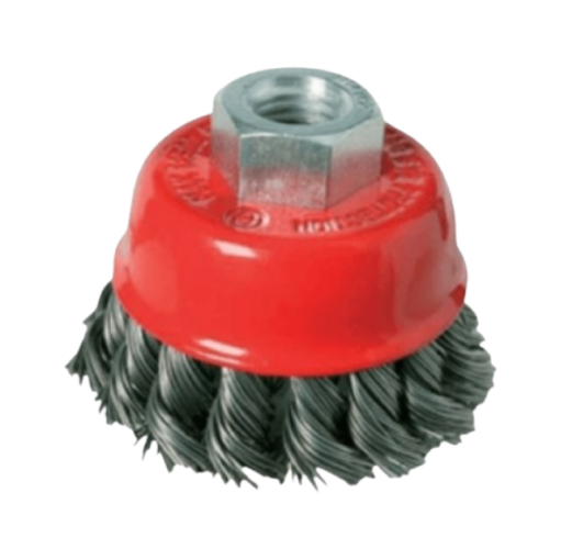 SG TOOLS lončasta upletena četka za brusilicu 100mm. čelična žica 0.5mm. SG12009