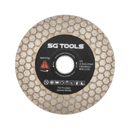 SG TOOLS dijamantska ploča za sečenje i brušenje keramike 125 x 1.8mm, SG50012