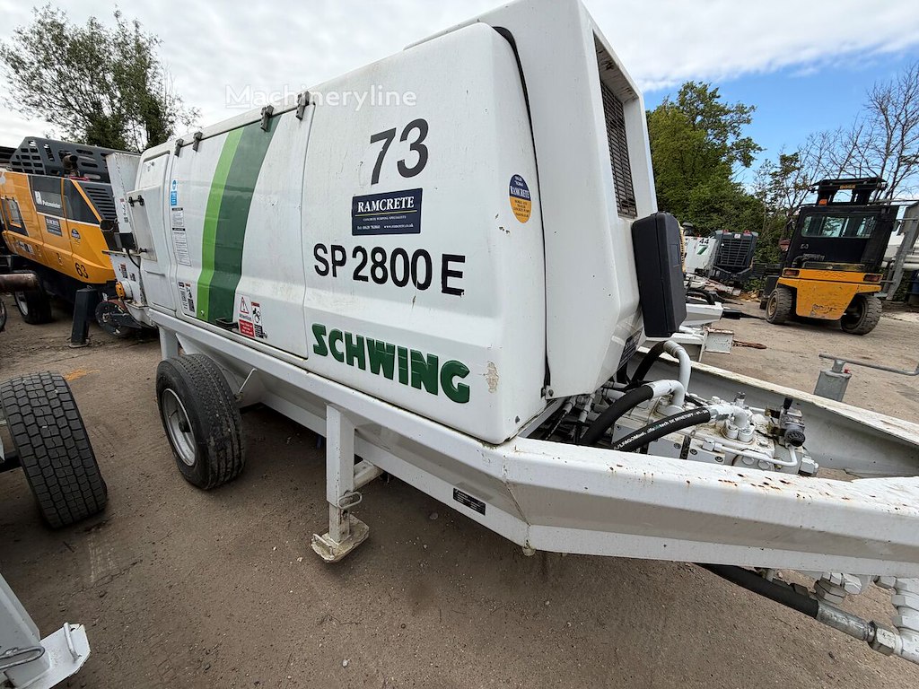 Schwing SP 2800 E stacionarna betonska pumpa